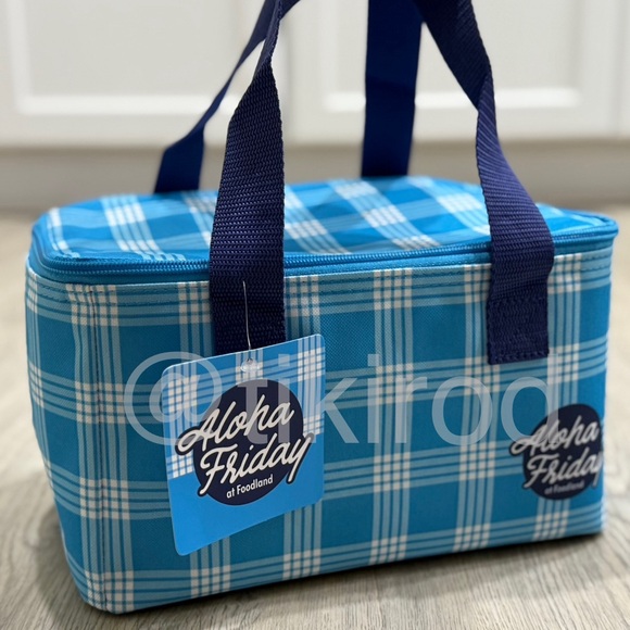 Foodland | Bags | Foodland Aloha Friday Palaka Mini Tote Cooler Bag ...
